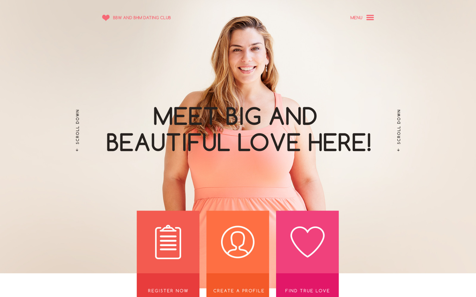 Dating Responsive Website Template #58784 - TemplateMonster