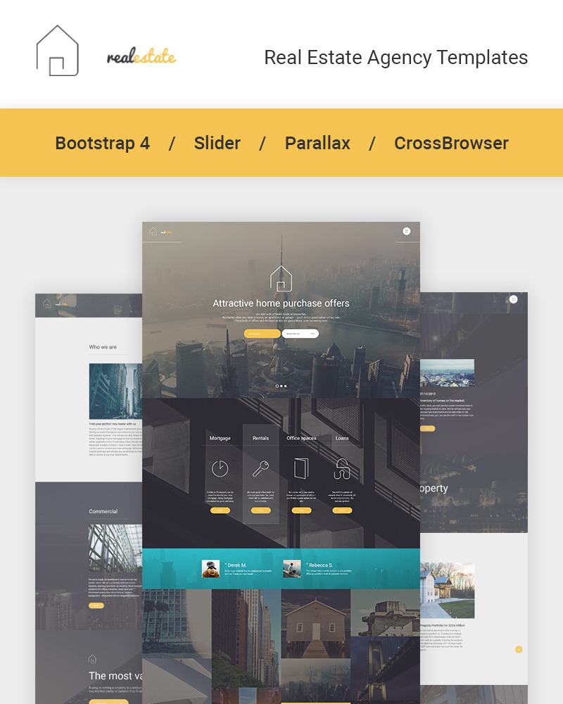 Real Estate Website Template #58725 - TemplateMonster