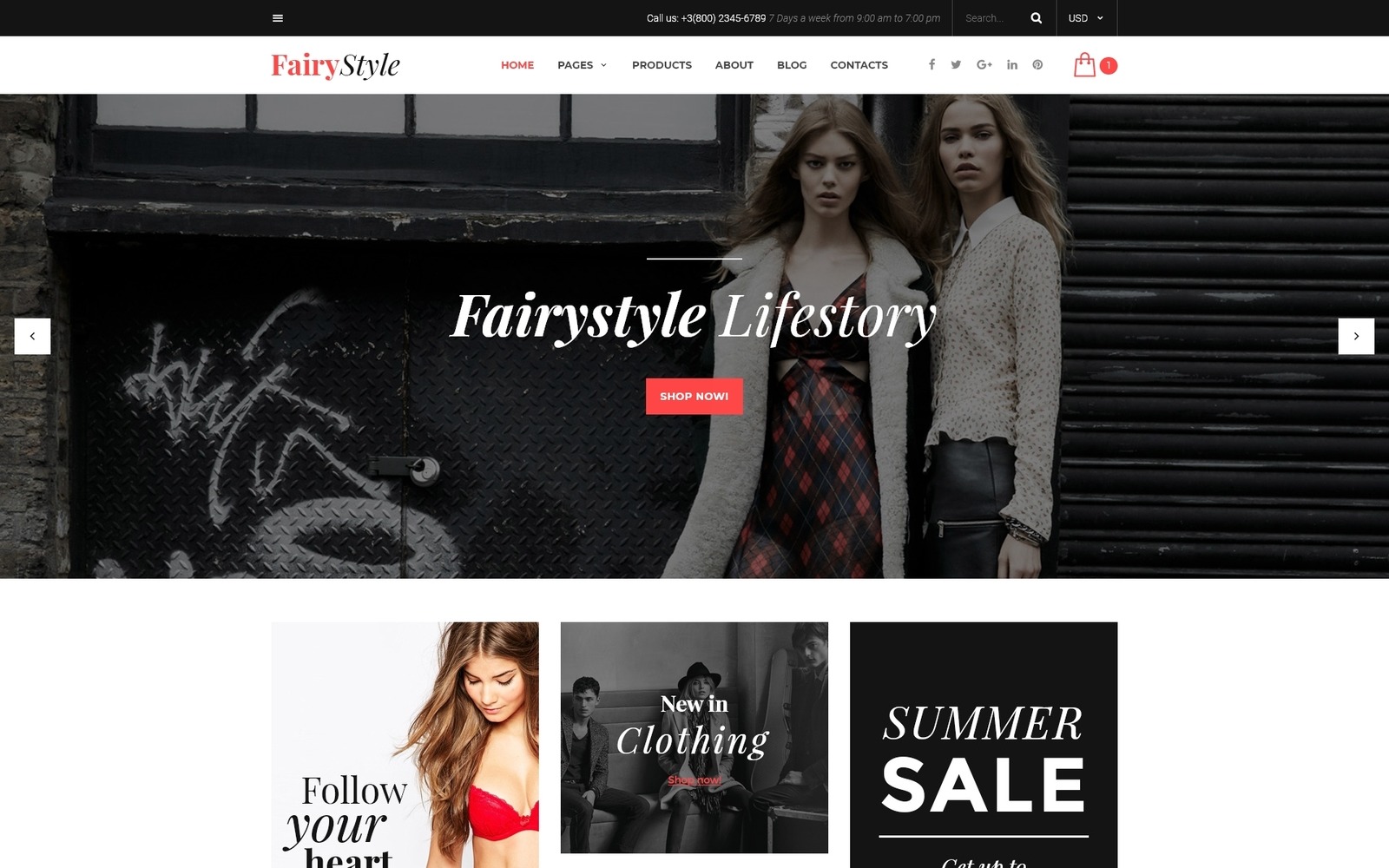 FairyStyle Website Template #58907 - TemplateMonster