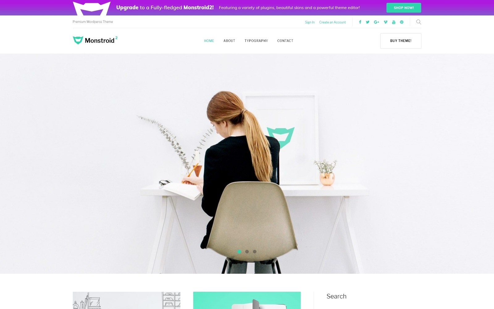 Monstroid 2 Lite - Tema gratuito de WordPress