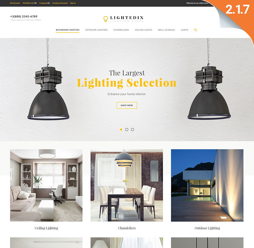 Lightedix - Lightning Store Responsive Magento Theme