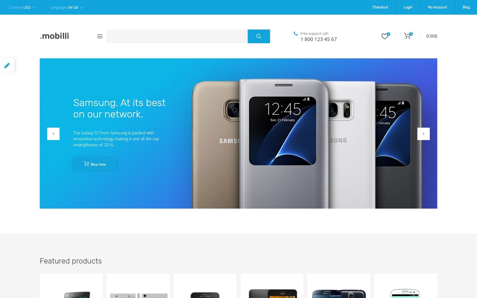 Mobile Store Responsive OpenCart Template - TemplateMonster