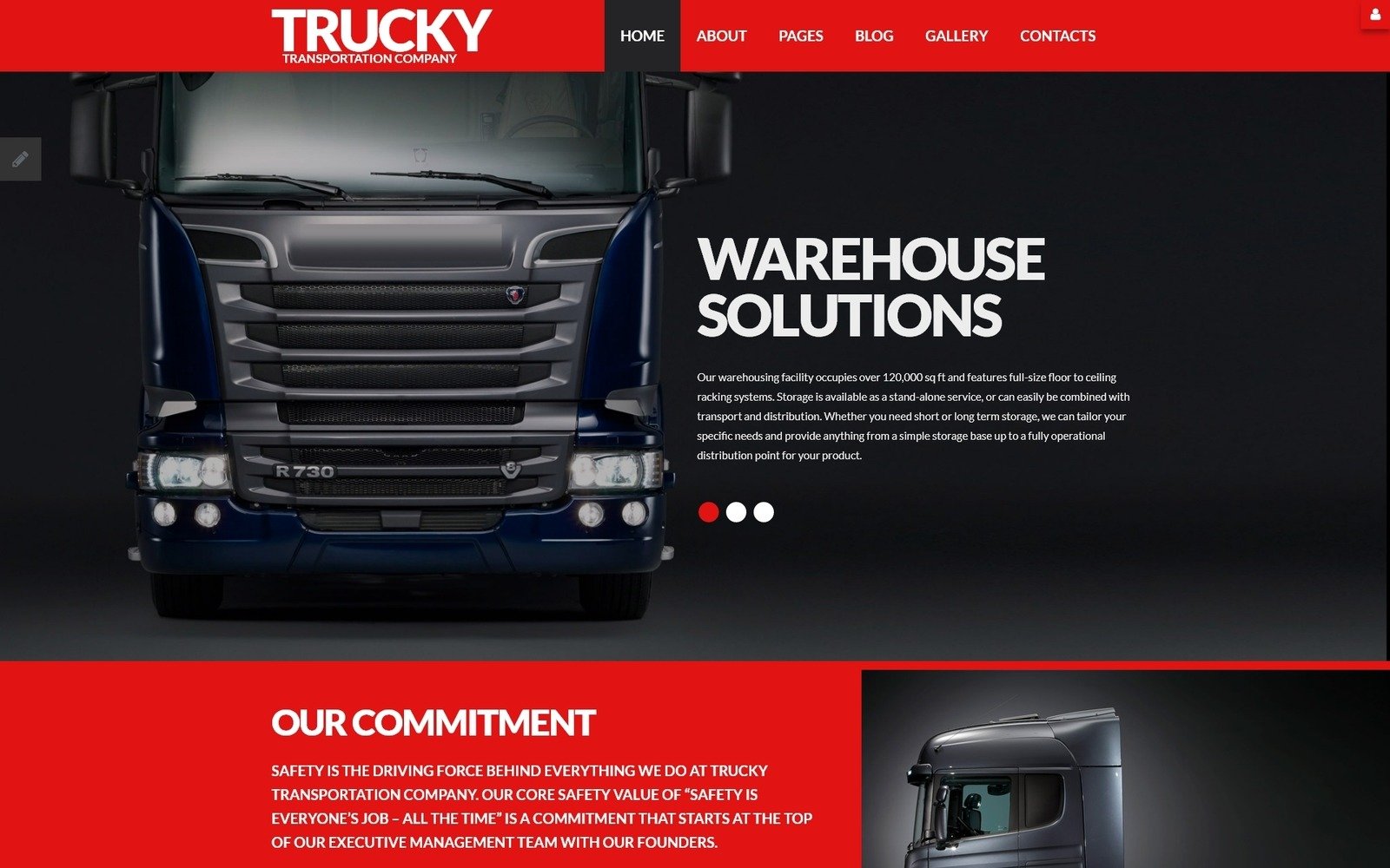 Trucky - Transportation Responsive Joomla Template Trucky - Transportation Responsive Joomla Template