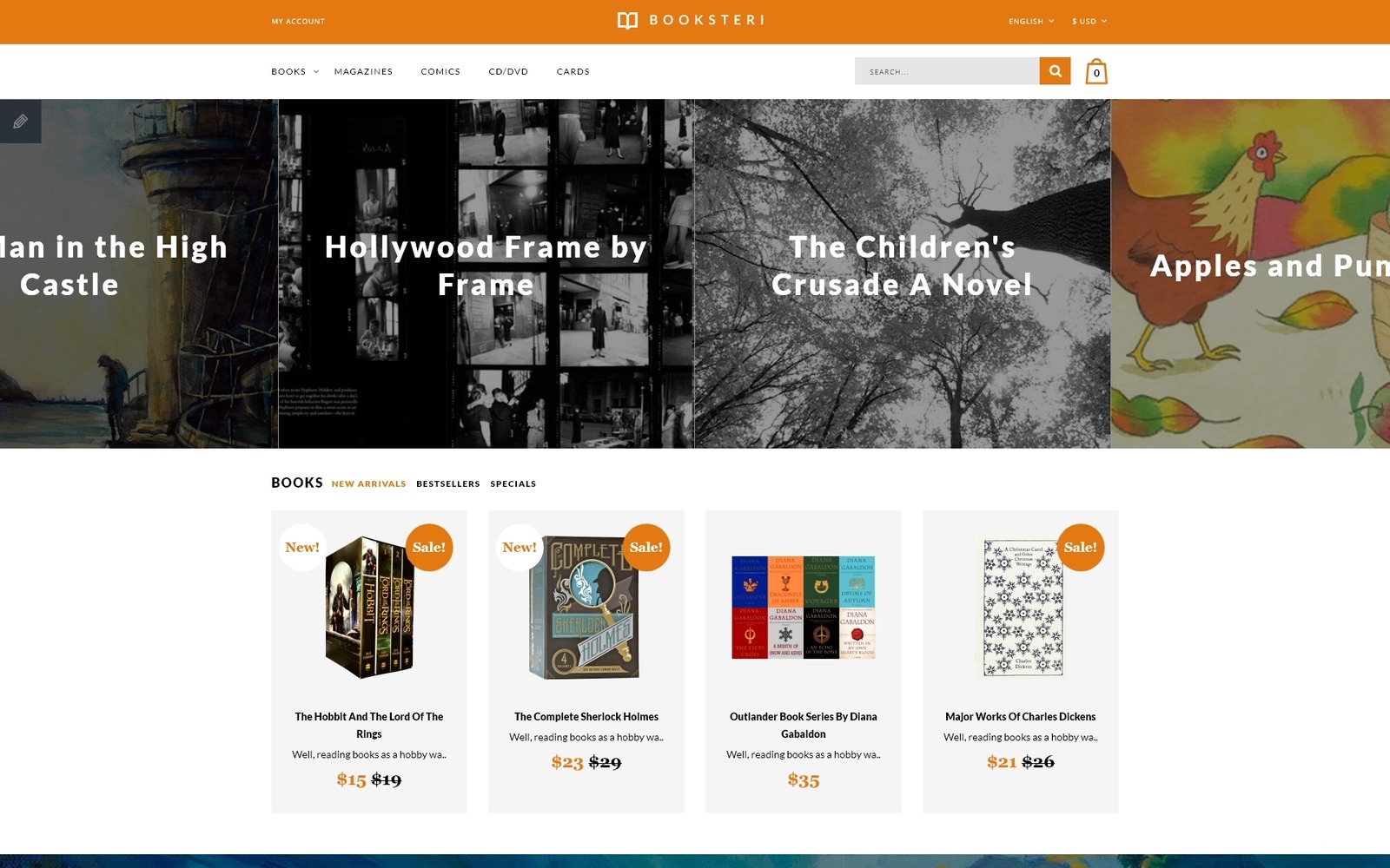 Books Responsive OpenCart Template #63696 - TemplateMonster