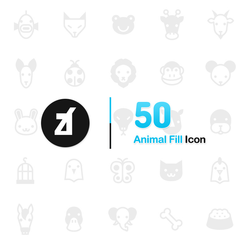 Animal Fill Icon Set #63949 - TemplateMonster