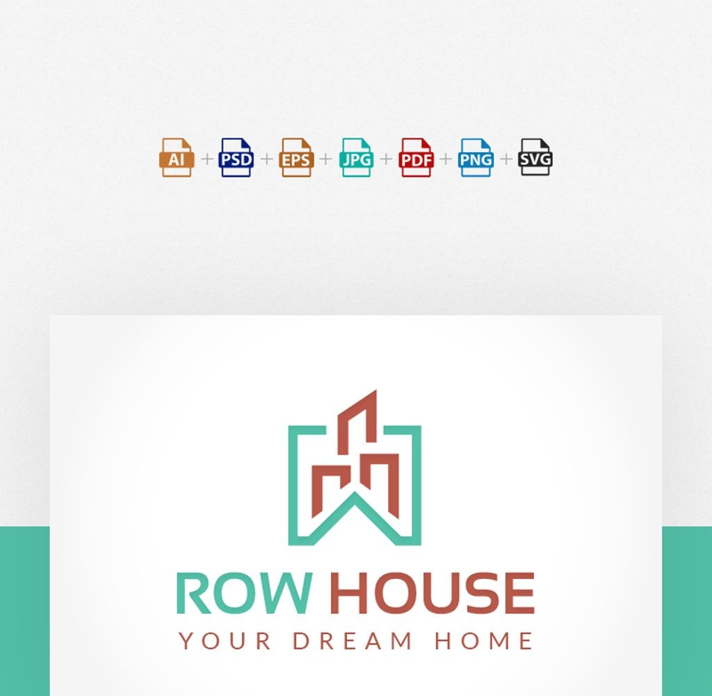 Row House Logo template #64856 - TemplateMonster