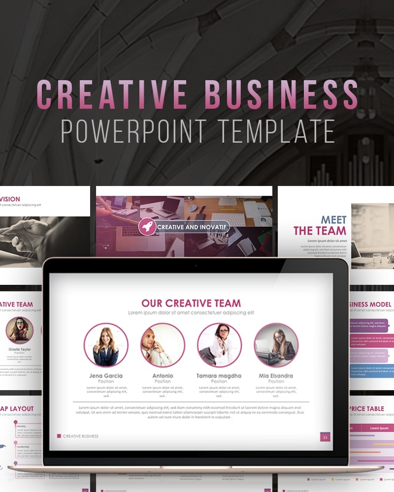 Creative Business PowerPoint template - TemplateMonster