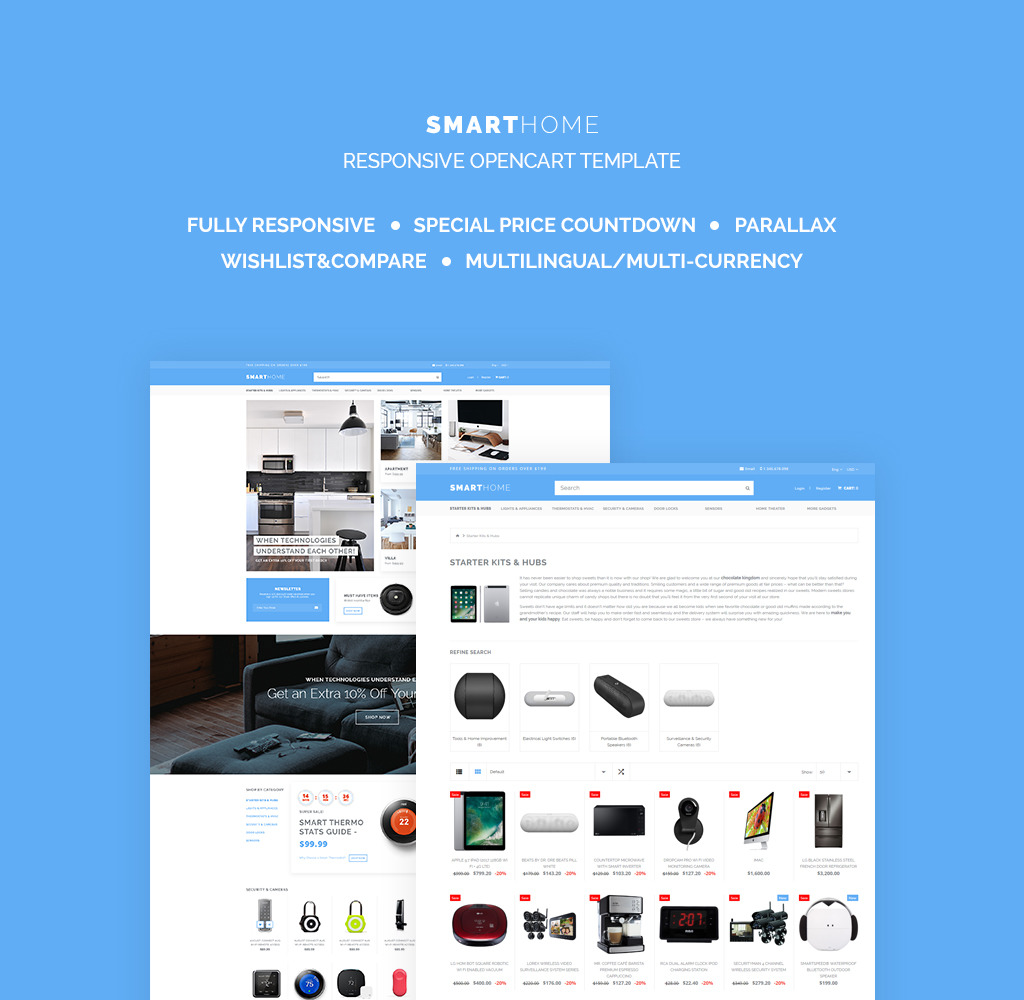 Electronics Responsive OpenCart Template - TemplateMonster