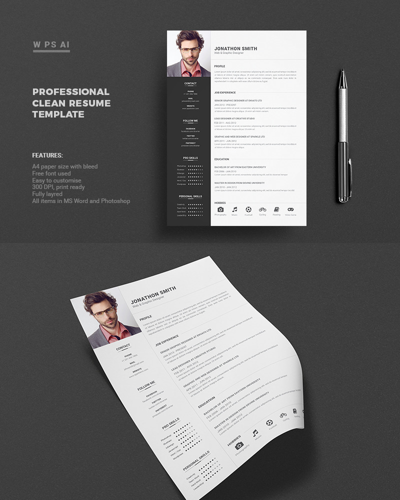Jonathan Smith Resume Template #65429 - TemplateMonster