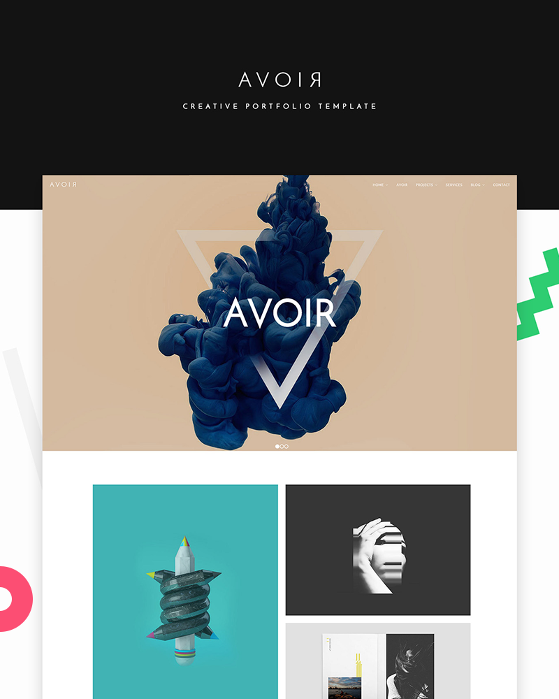 AVOIR Website Template #65541 - TemplateMonster