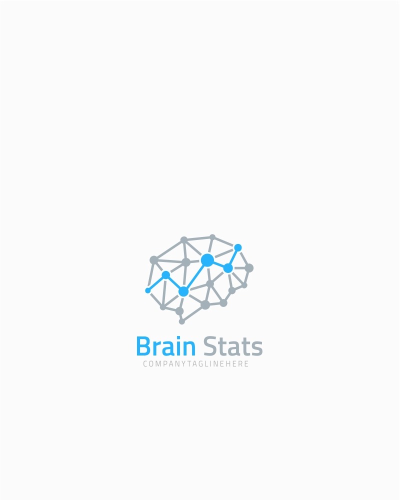 Brain Statistic Logo Template #65527 - TemplateMonster