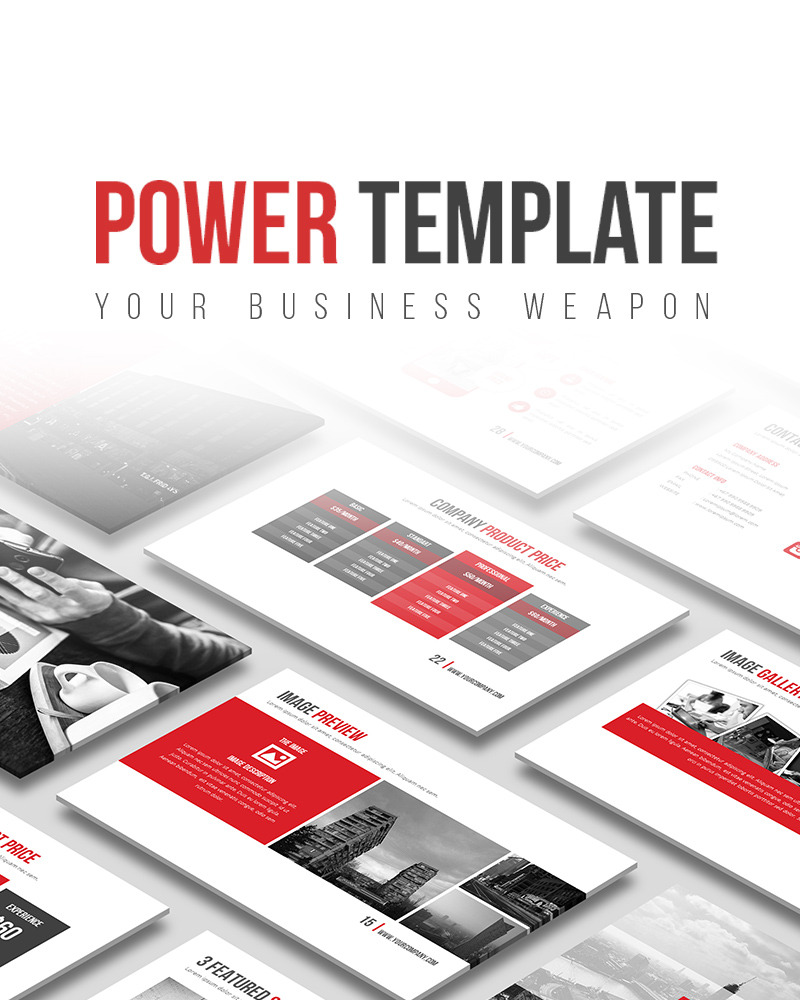 Power - PowerPoint template #65552 - TemplateMonster