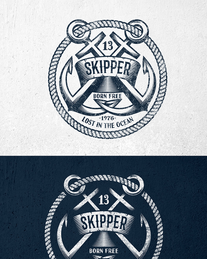 Skipper Anchor Logo Template #65540 - TemplateMonster
