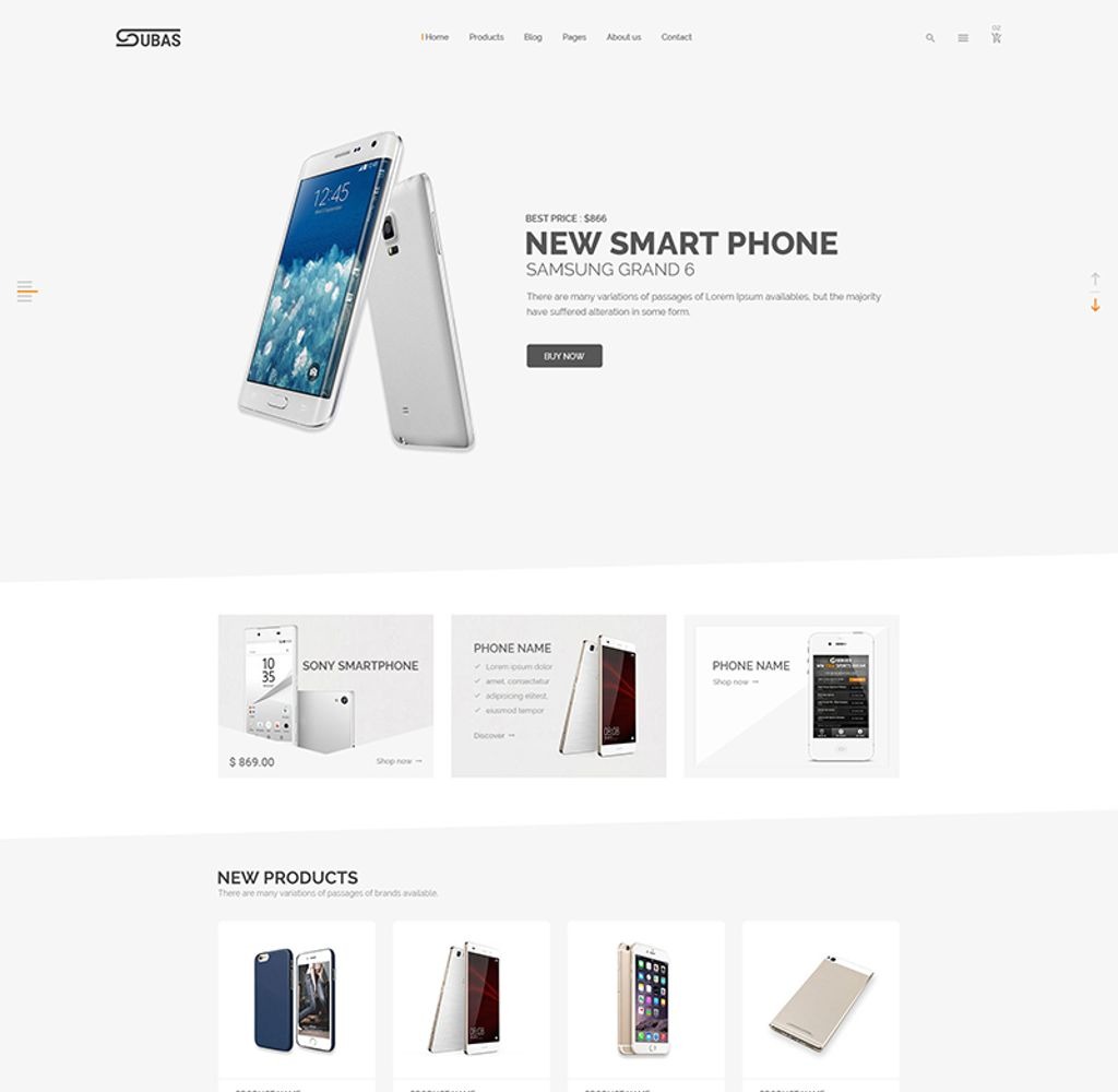 Subas - Electronics eCommerce Website Template