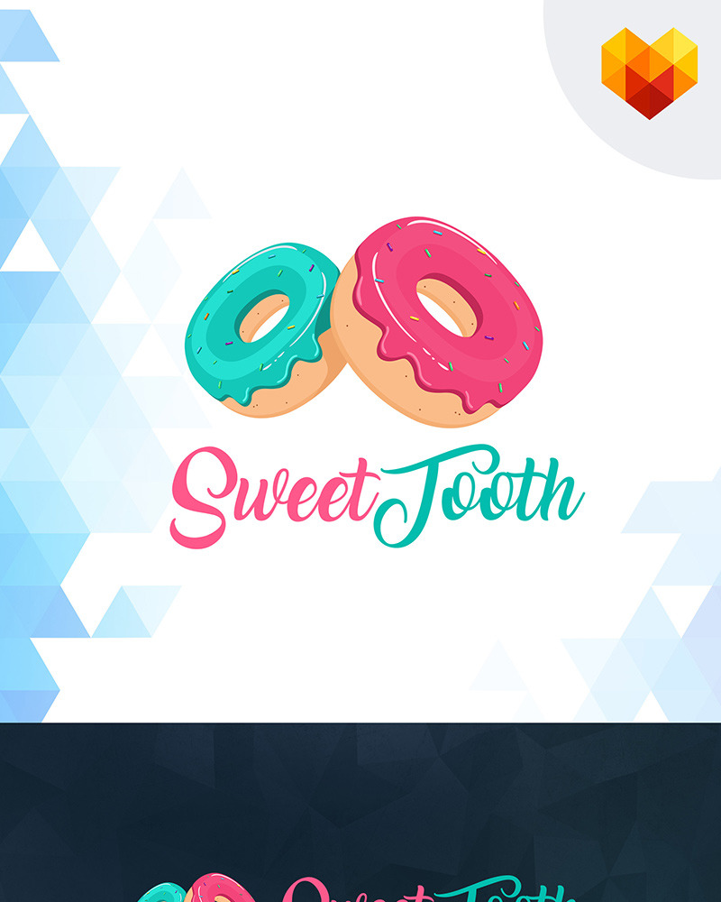 Sweet Tooth Logo template #65596 - TemplateMonster