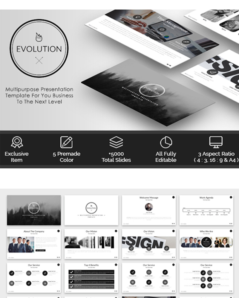 EVOLUTION - Multipurpose PowerPoint template
