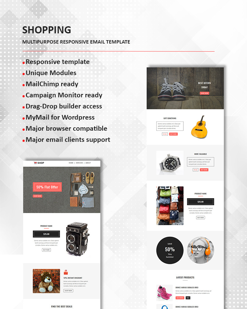 Shopping - Multipurpose Responsive Newsletter Template