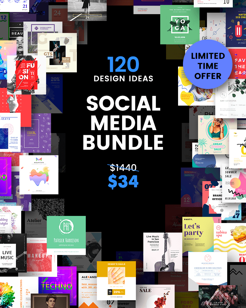 Social Media Cover / Header & Post Design Bundle