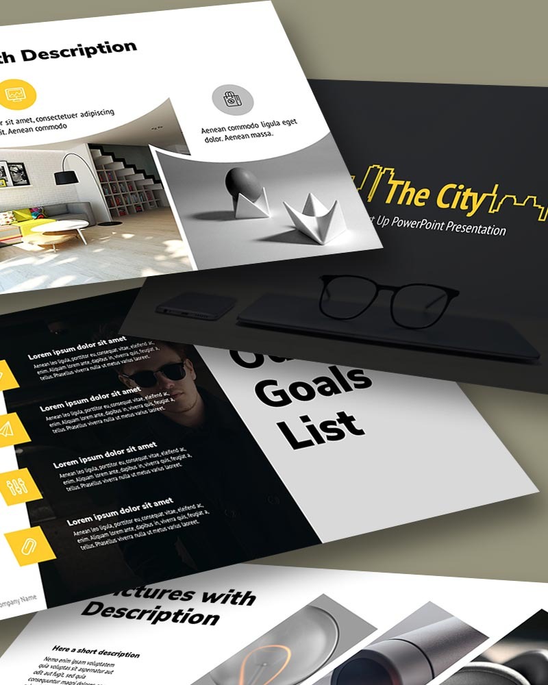 The City PowerPoint template #66022 - TemplateMonster