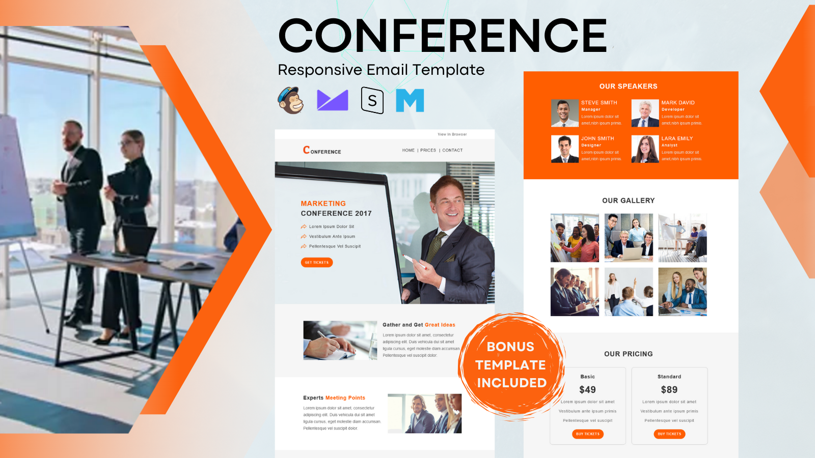Conference - Responsive Newsletter Template - TemplateMonster