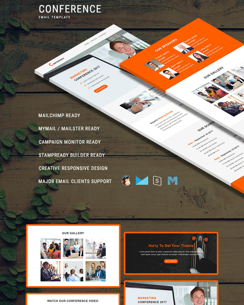 Conference - Responsive Newsletter Template - TemplateMonster