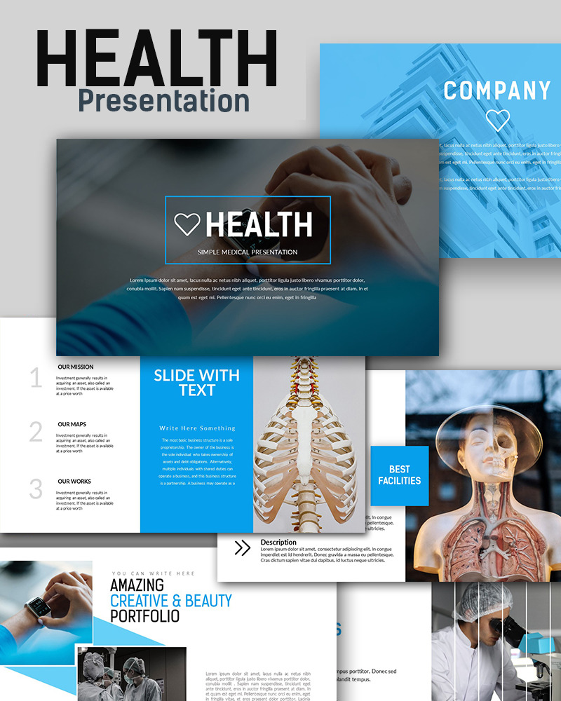 Health Medical PowerPoint template #66295 - TemplateMonster