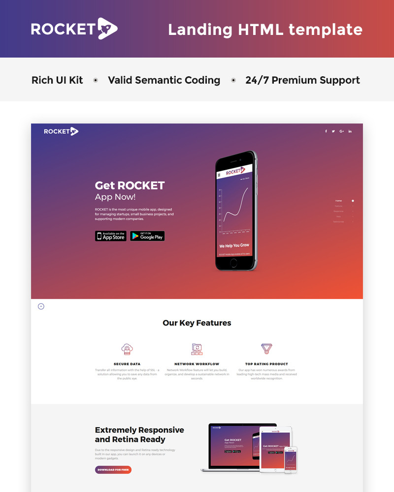 ProApp - HTML5 Page Landing Page Template - TemplateMonster