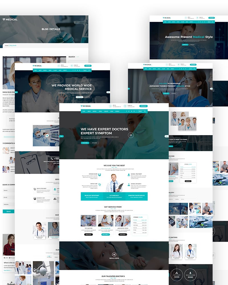 Medical - Health PSD Template #66337 - TemplateMonster