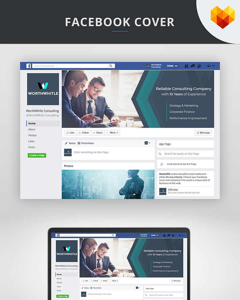 Consulting FB Timeline Cover Photo Social Media Template