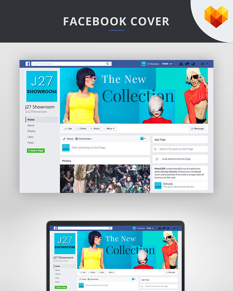 Fashion Store Facebook Cover PSD Social Media Template