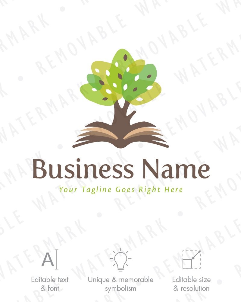 Tree of Learning Logo Template #66759 - TemplateMonster