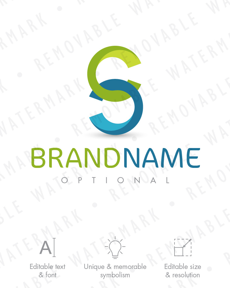 CS Abstract Link Logo Template #66824 - TemplateMonster