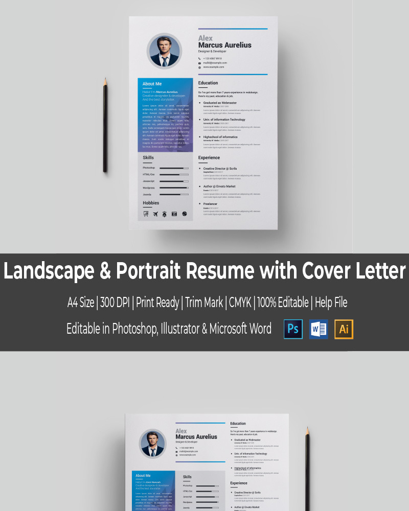 Marcus Resume Template #67035 - TemplateMonster