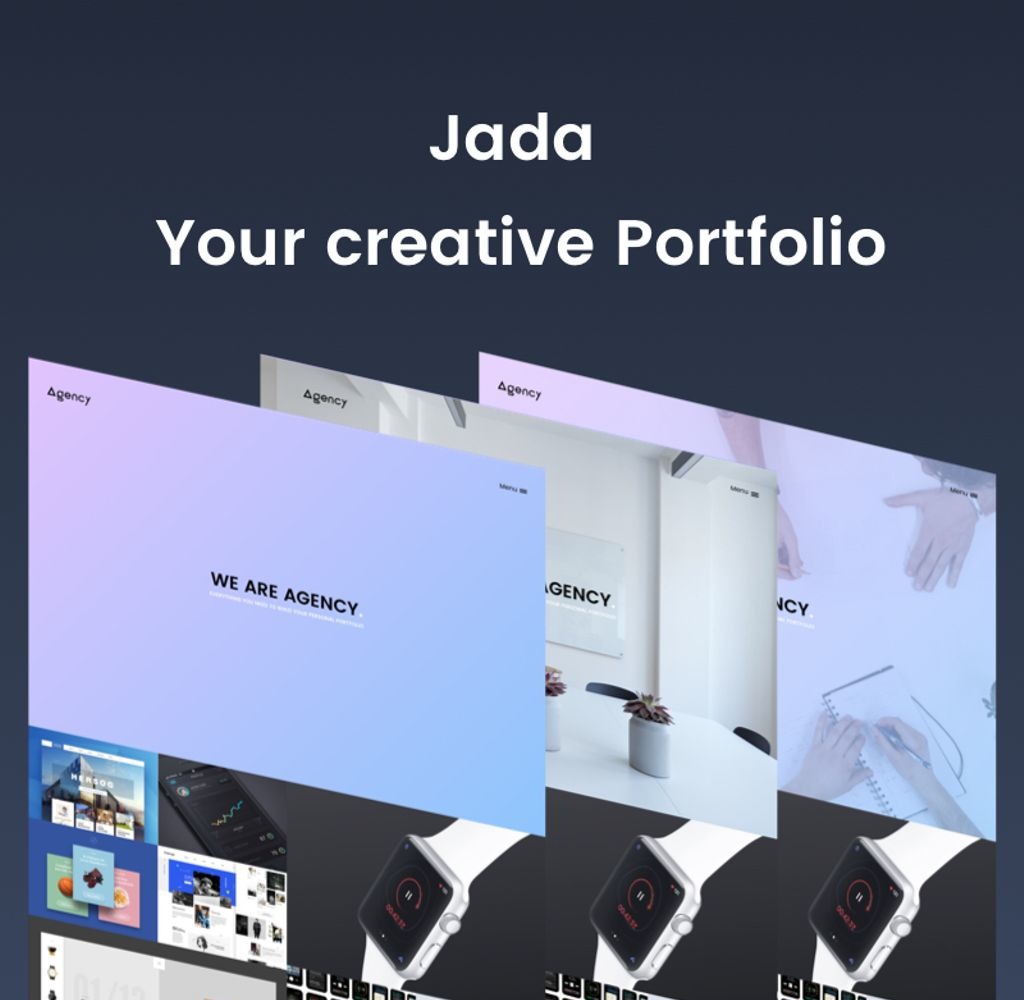 Jada - Creative Portfolio Website Template - TemplateMonster