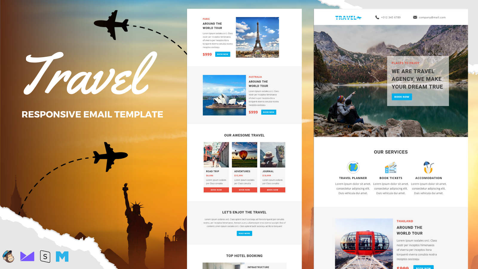Travel - Responsive Email Newsletter Template