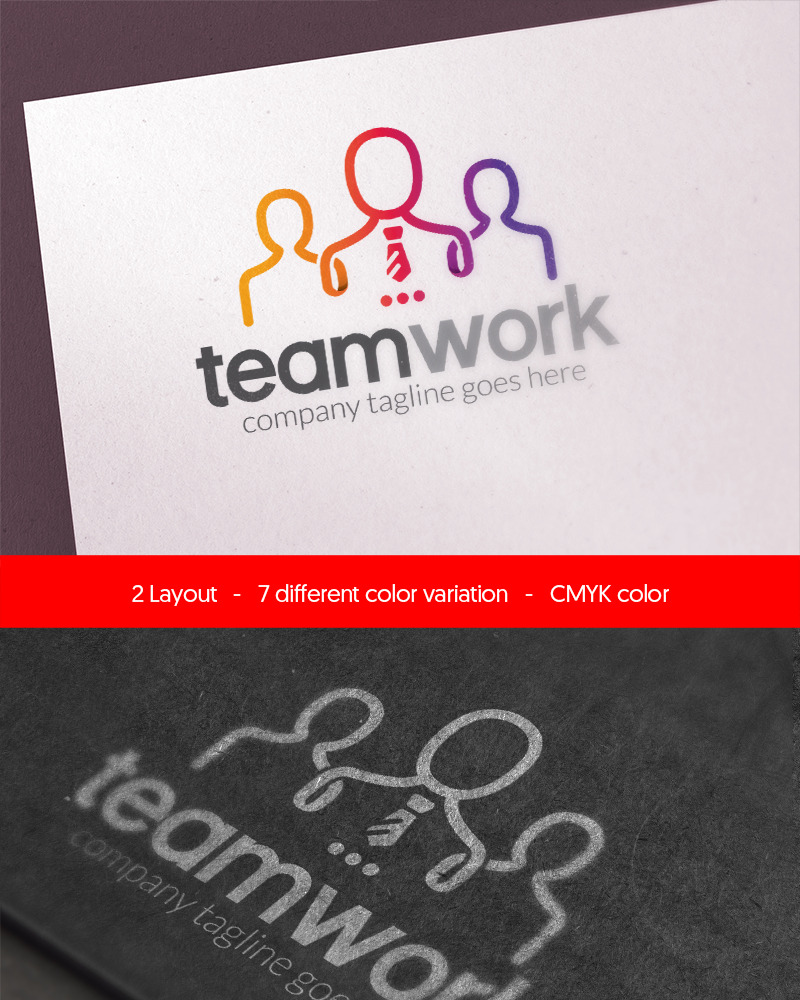 People Teamwork - Logo Template #67211 - TemplateMonster