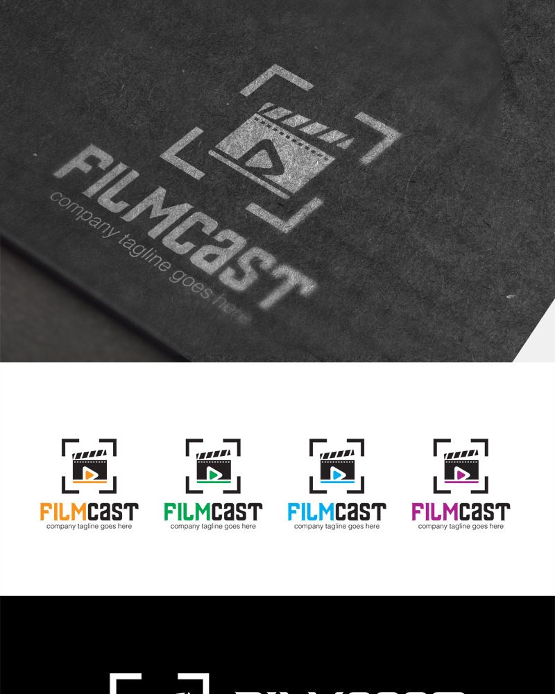 Film i rozrywka filmowa - szablon logo - TemplateMonster