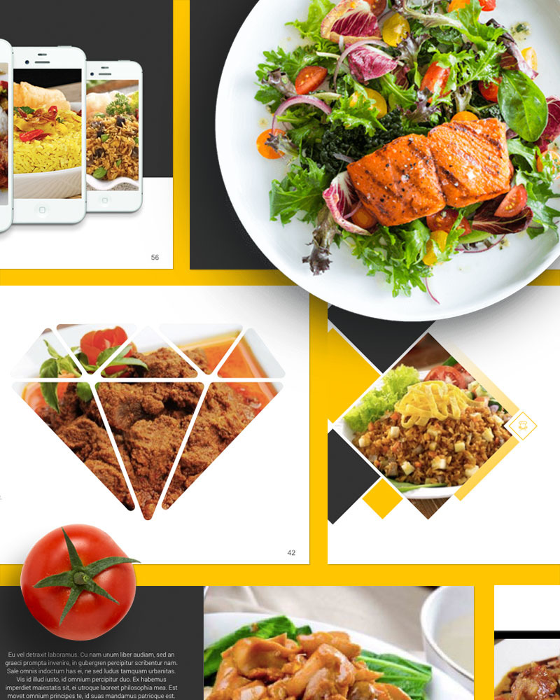 Modello PowerPoint di presentazione del cibo