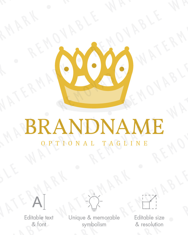 Royal Crown Logo Template #67515 - TemplateMonster