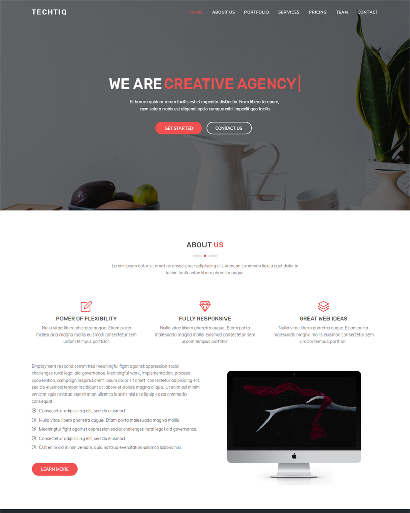 Techtiq - Responsive Multipurpose Website Template