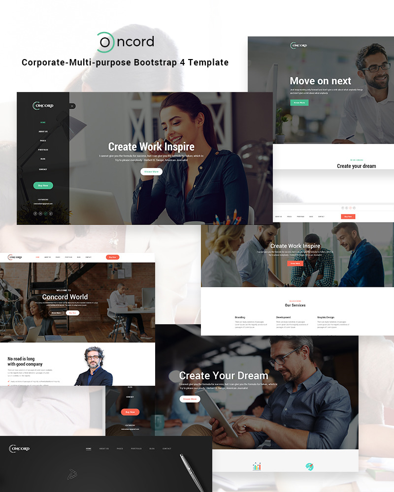 Concord - Multipurpose Website Template - TemplateMonster