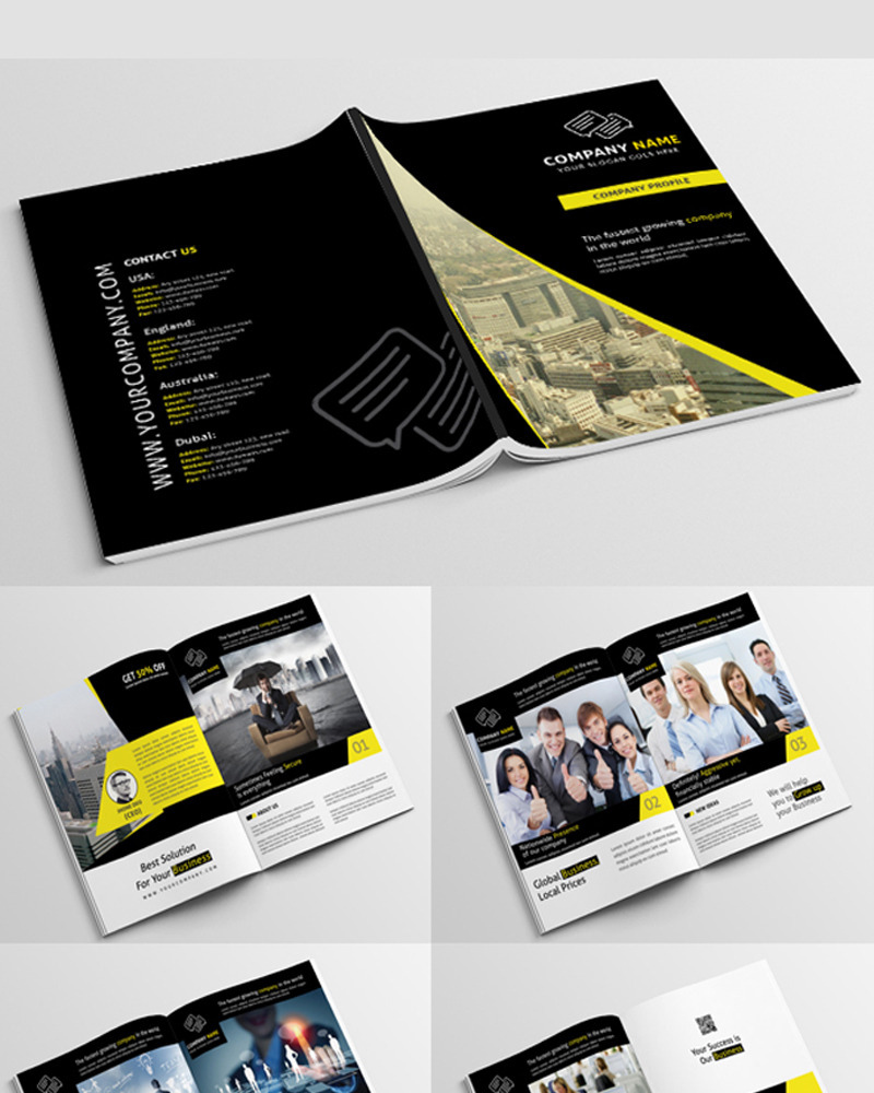 Company Profile PSD - Corporate Identity Template