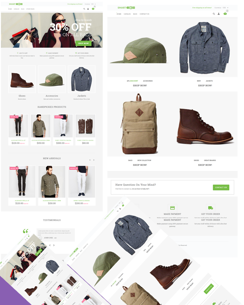 Samrt - Drag & Drop Shopify Theme #68152 - TemplateMonster