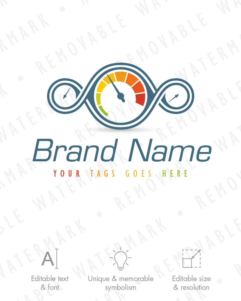 Speed Testing Logo Template #68122 - TemplateMonster