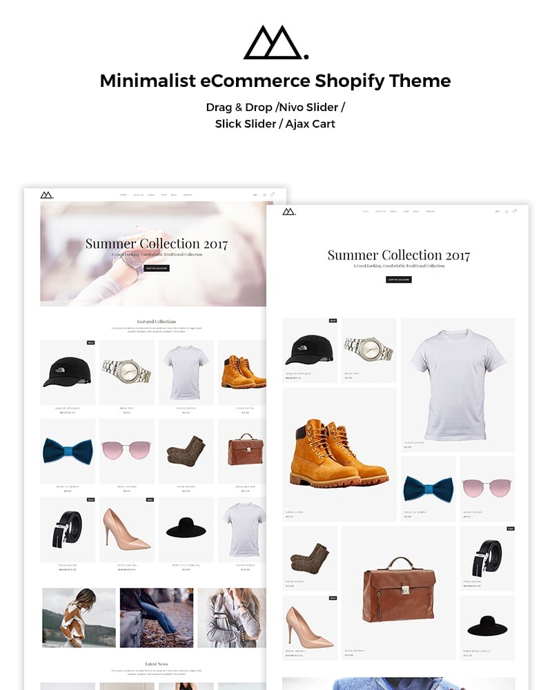 Mira - Minimal Shopify Theme #68270 - TemplateMonster