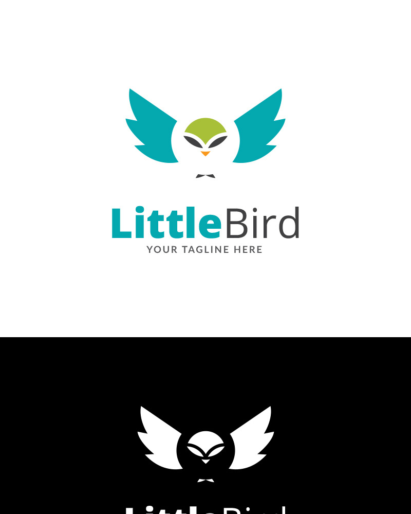Little Bird Logo template #68339 - TemplateMonster