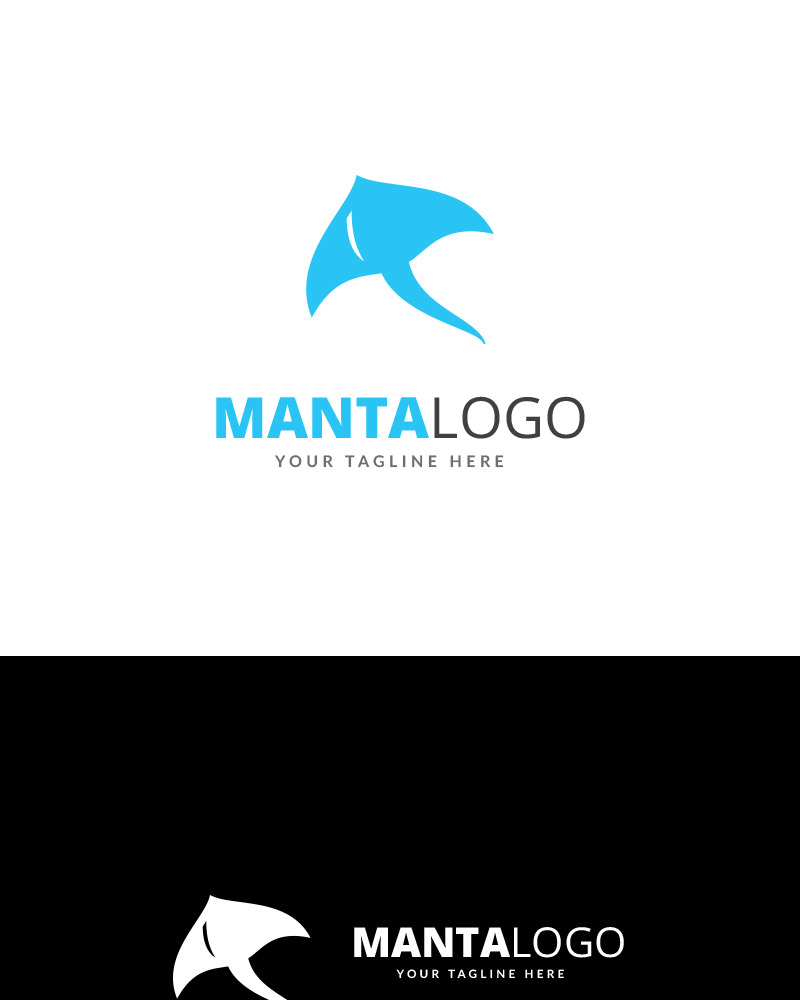 Manta - Logo Template #68358 - TemplateMonster