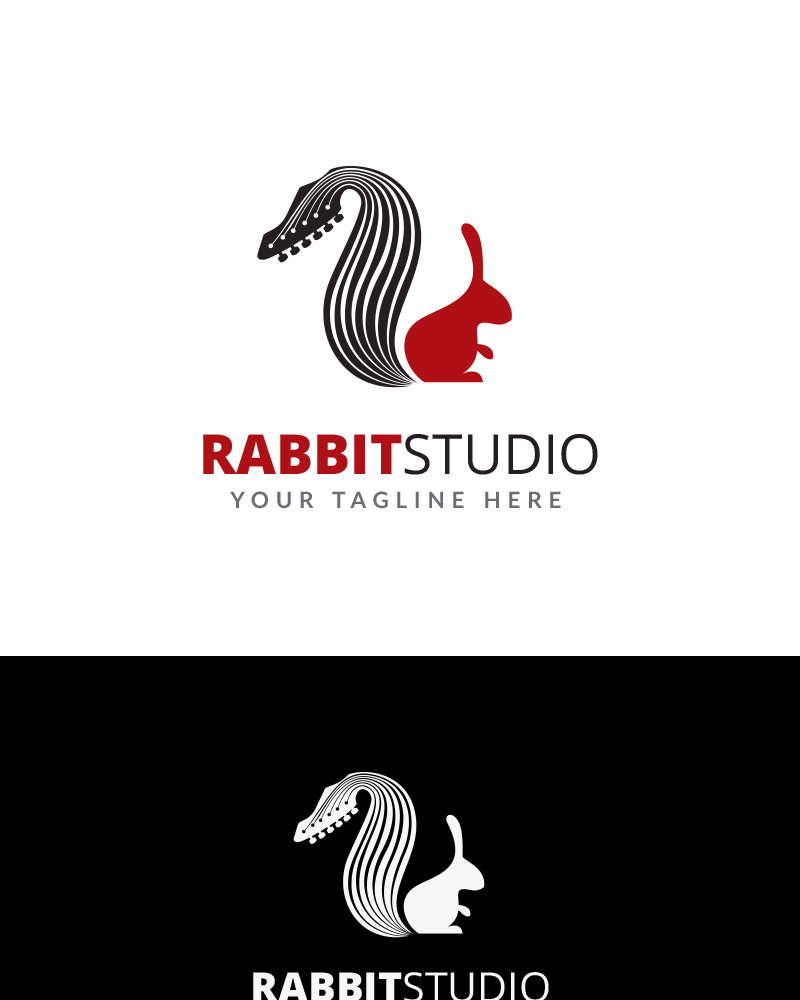 Rabbit Studio Logo Template #68340 - TemplateMonster