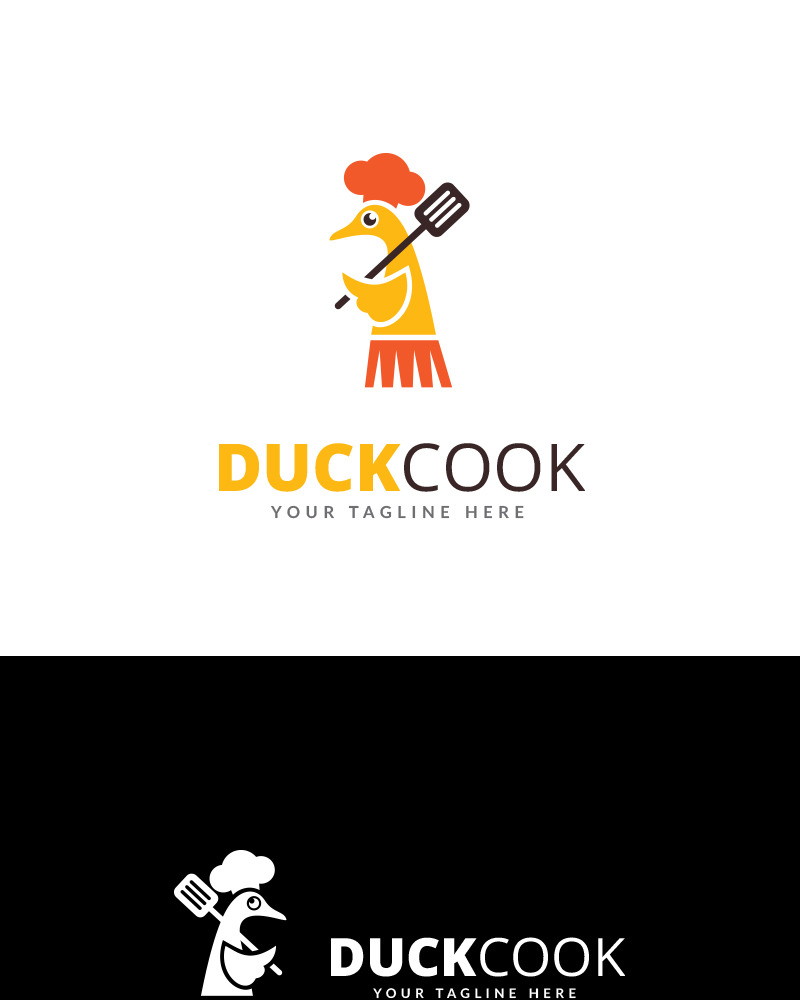 Duck Cook Logo Template #68433 - TemplateMonster