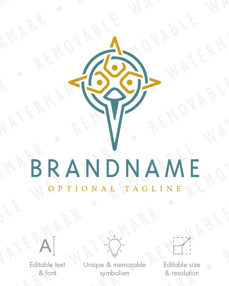 Holy Cross Church Logo Template #68419 - TemplateMonster